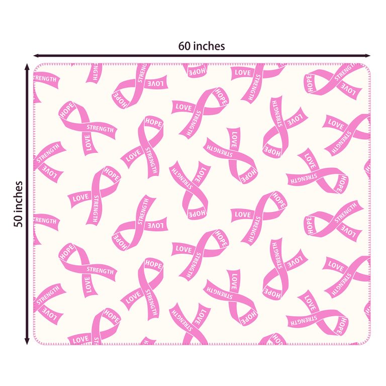 Wholesale Breast Cancer Awareness Blanket - Bulk Fleece Blankets